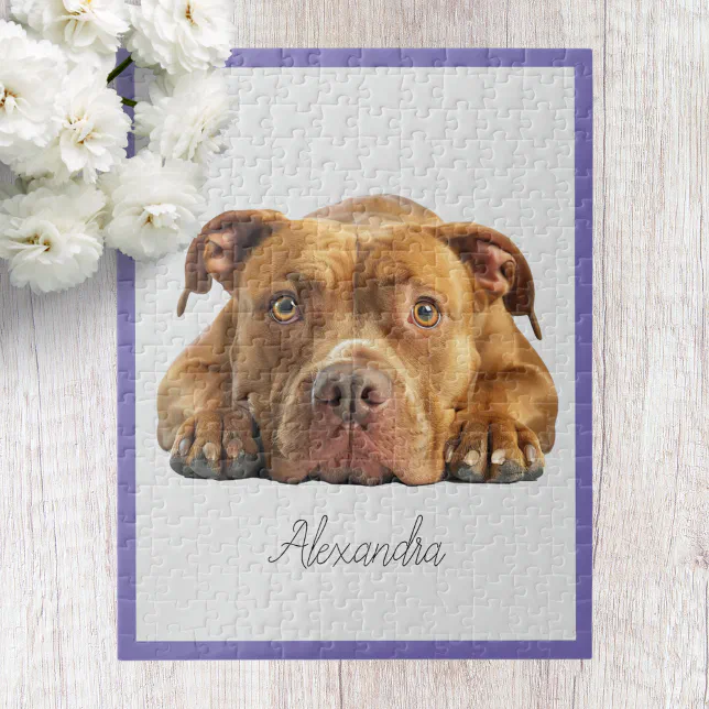 Personalized Pitbull Jigsaw Puzzle | Zazzle