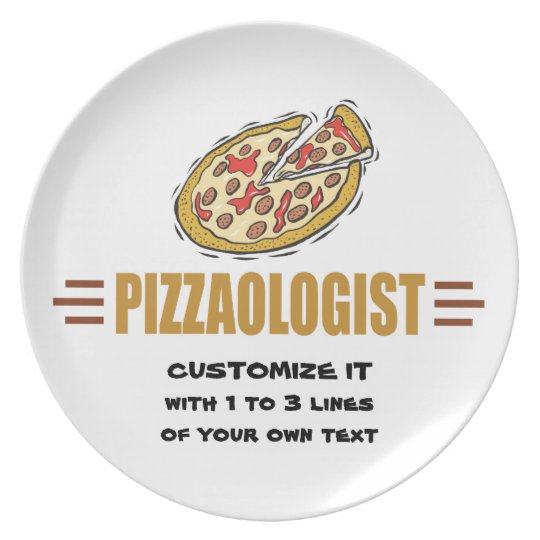 Personalized Pizza Plate | Zazzle.com