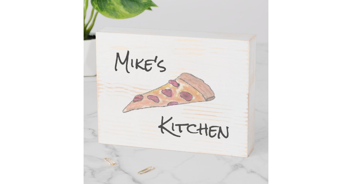Personalized Pizza Sign | Zazzle