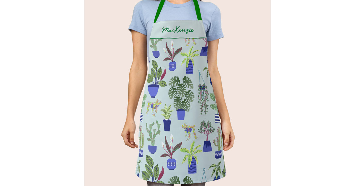 Personalized Plant Gardening Apron | Zazzle