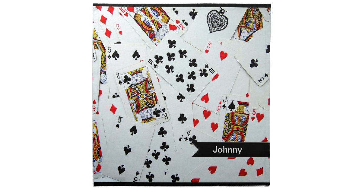 Personalized Playing Cards Deck napkins | Zazzle