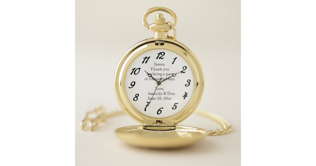 Personalized Pocket Watch | Zazzle