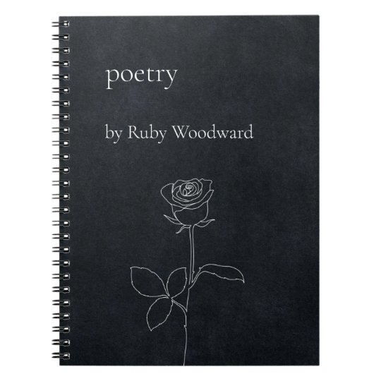 Personalized poetry notebook | Zazzle.com