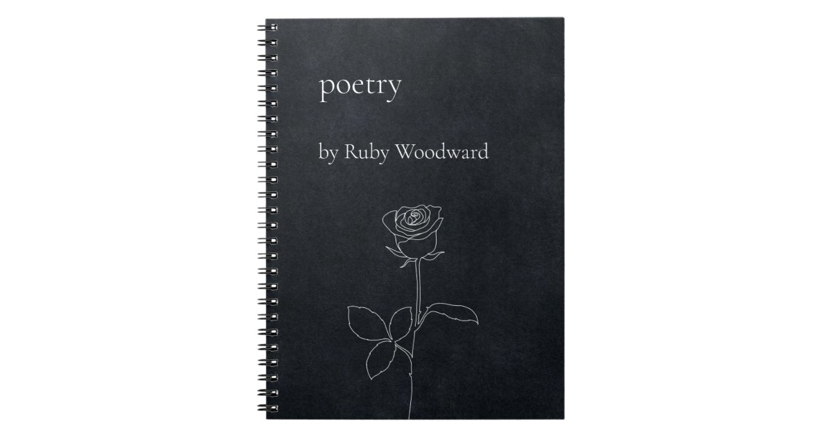 Personalized poetry notebook | Zazzle