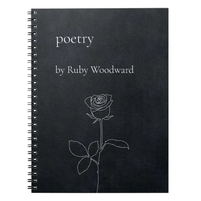 Personalized poetry notebook | Zazzle
