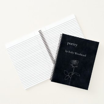 Personalized poetry notebook | Zazzle