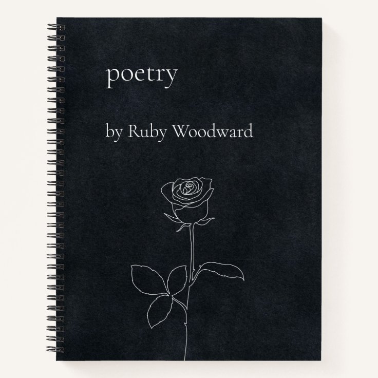 Personalized poetry notebook | Zazzle