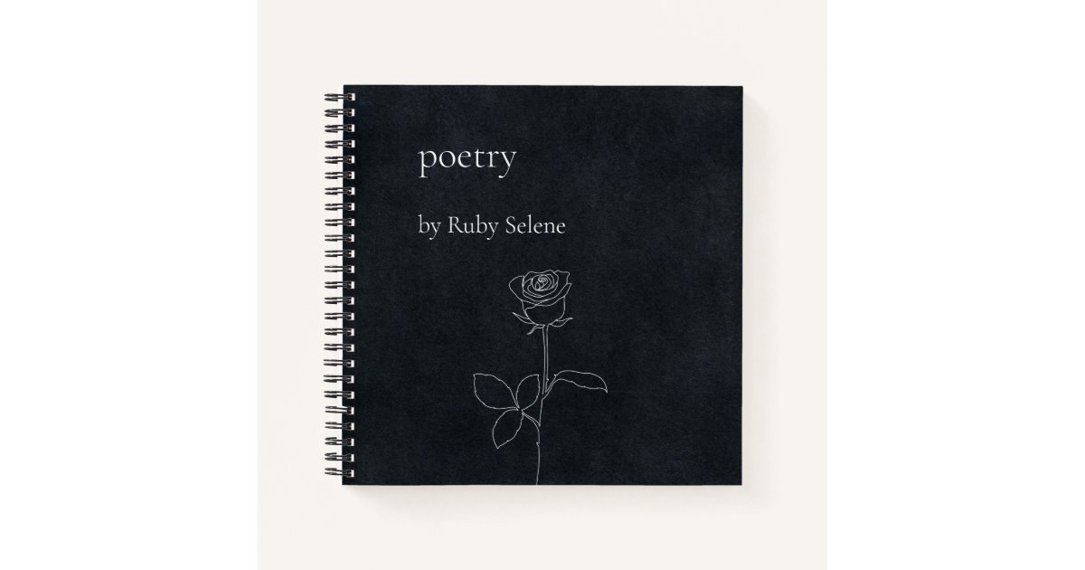 Personalized poetry notebook | Zazzle