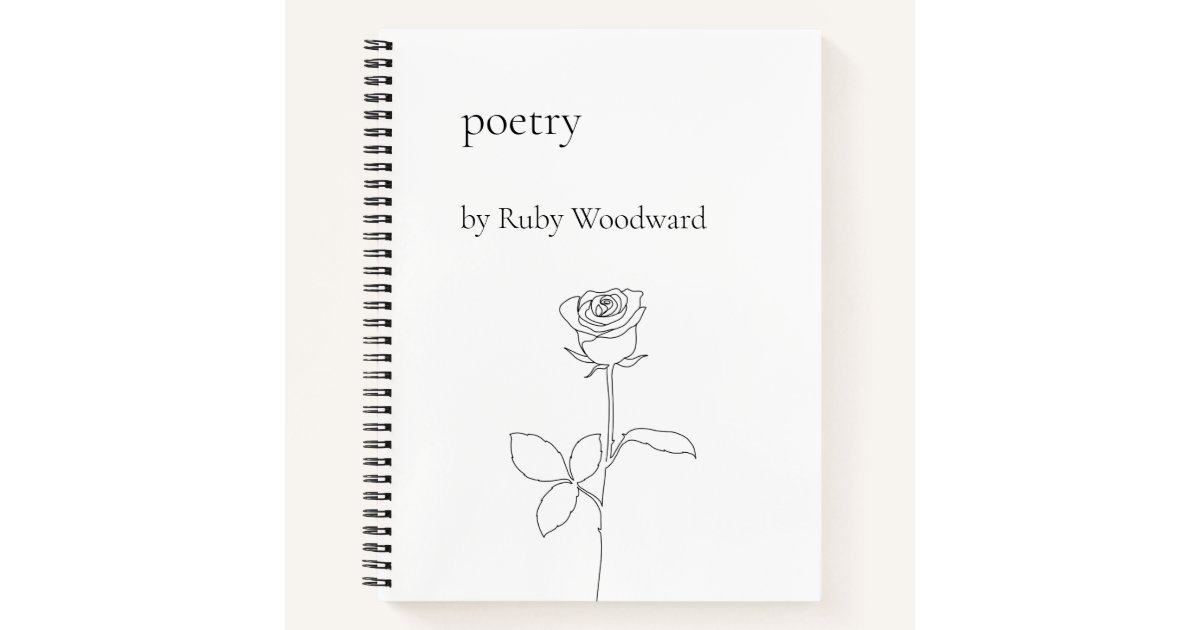 Personalized poetry notebook | Zazzle