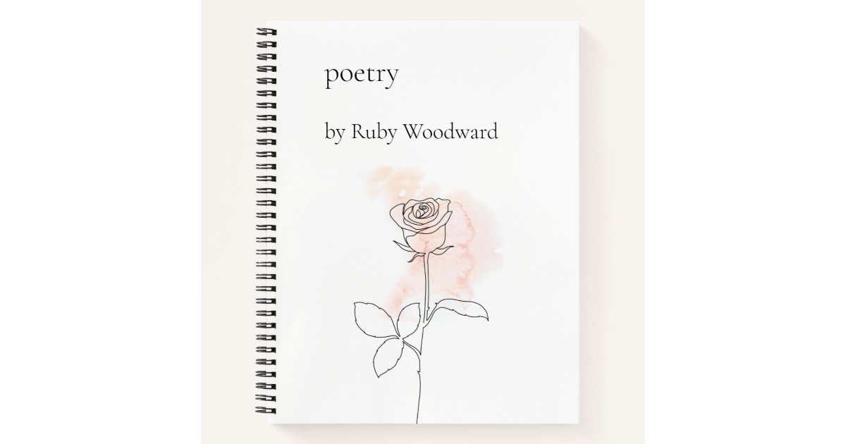 Personalized poetry notebook | Zazzle
