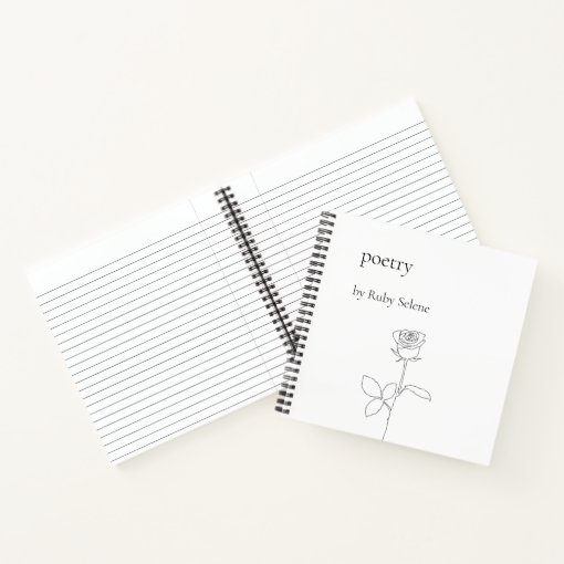 Personalized poetry notebook | Zazzle