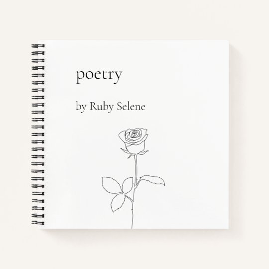 Personalized poetry notebook | Zazzle.com
