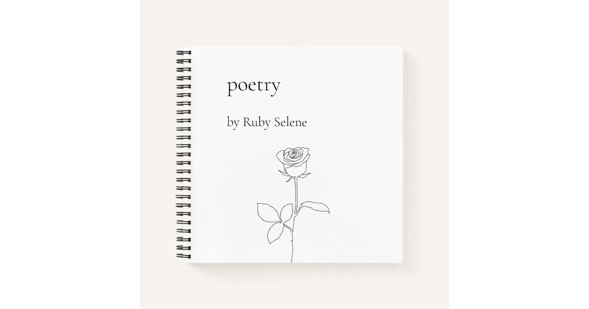 Personalized poetry notebook | Zazzle