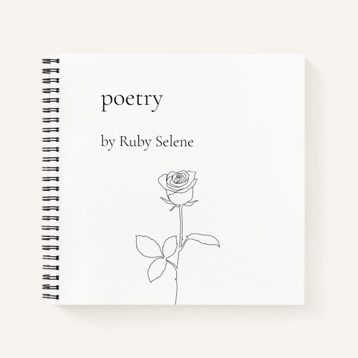 Personalized poetry notebook | Zazzle.com