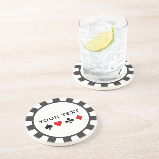 Personalized Poker Chip coasters | Zazzle