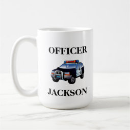 Personalized Police Car Officer Coffee Mug | Zazzle