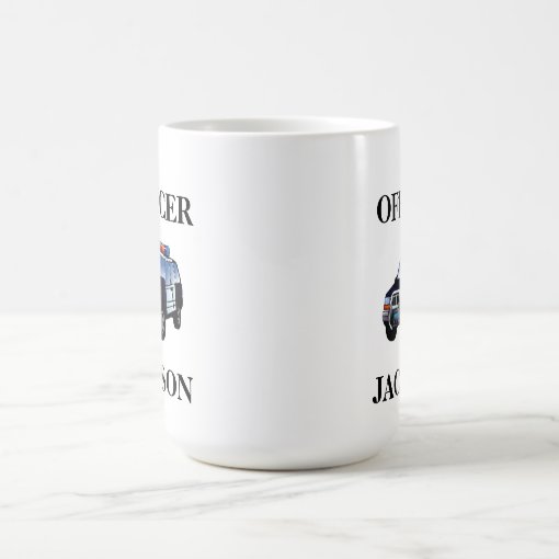Personalized Police Car Officer Coffee Mug | Zazzle