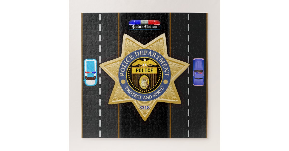 Personalized Police Department Jigsaw Puzzle | Zazzle