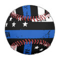 Personalized Police Flag Thin Blue Line Baseball | Zazzle
