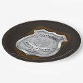 Personalized Police Officer Sheriff Cop NAME Badge Paper Plates | Zazzle