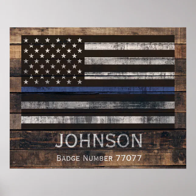 Personalized Police Poster | Zazzle