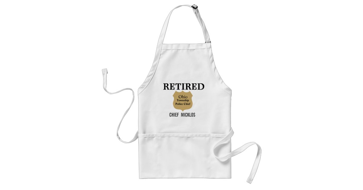 Personalized Police Retirement Apron | Zazzle