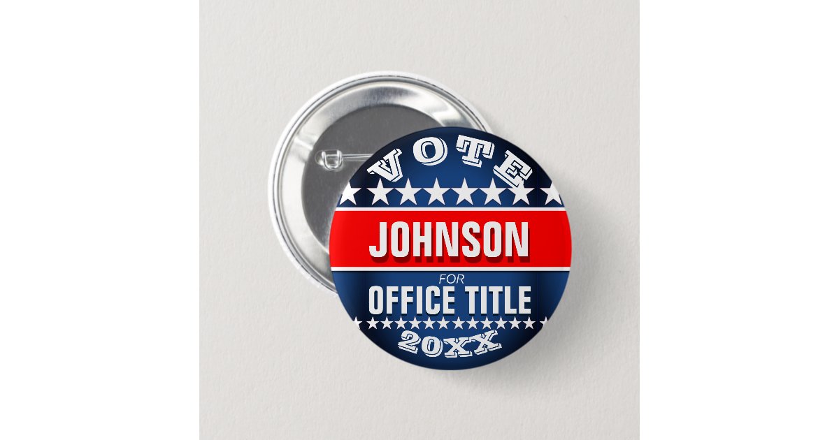 Personalized Political Button | Zazzle