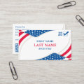 Personalized Political Election Campaign Candidate Business Card | Zazzle