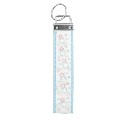 Personalized Polka Dot Wrist Keychain | Zazzle