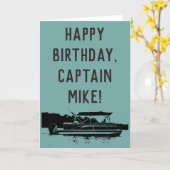 Personalized Pontoon Boat Owners Birthday Card | Zazzle