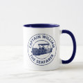 Personalized Pontoon Boat Owners Distressed Style Mug | Zazzle