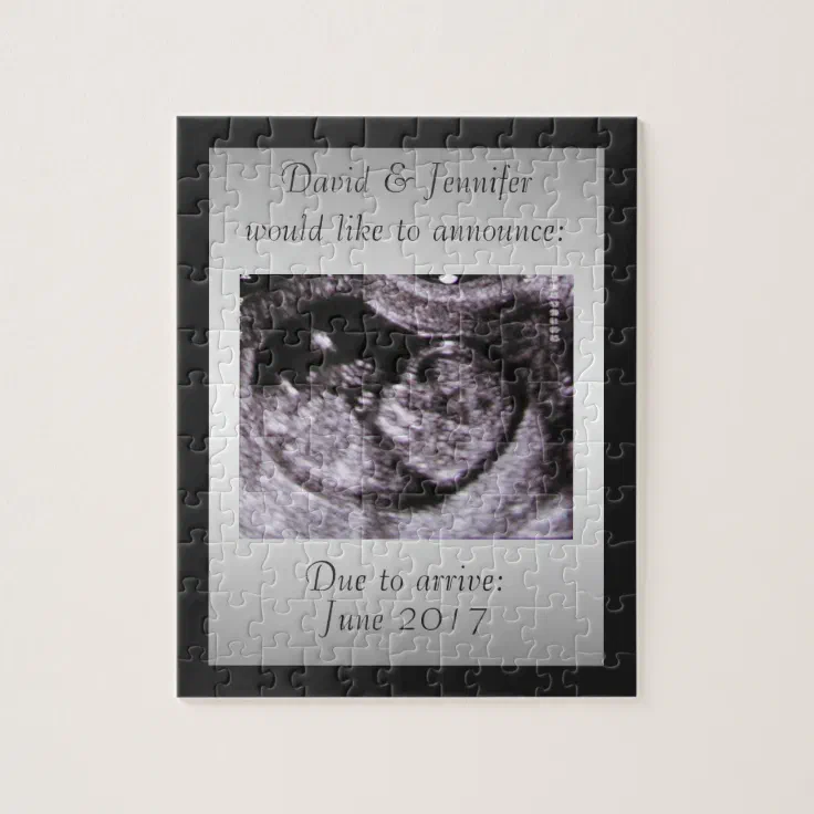 Personalized Pregnancy Announcement Surprise Jigsaw Puzzle | Zazzle