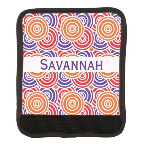 Personalized Pretty Pattern Luggage Handle Wrap | Zazzle