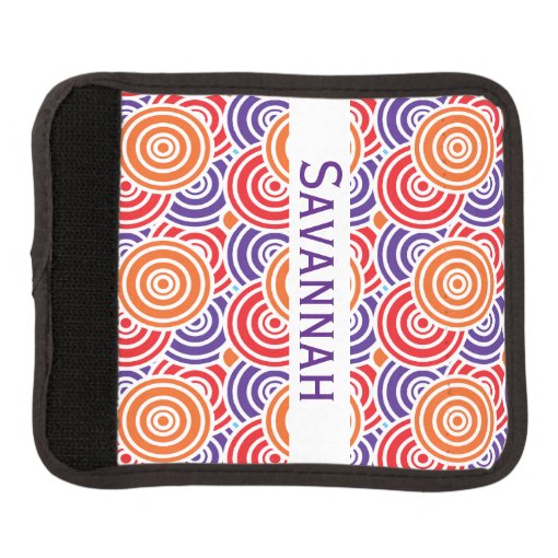 Personalized Pretty Pattern Luggage Handle Wrap | Zazzle