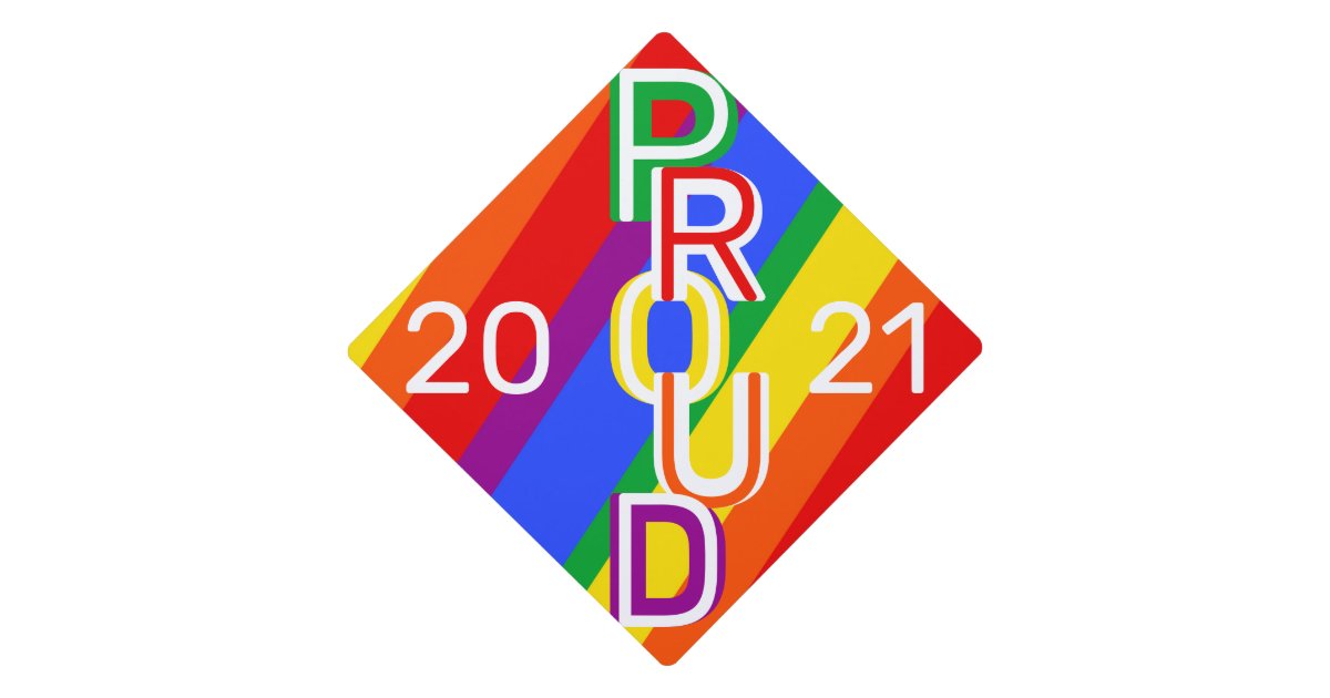 Personalized Pride Graduation Cap Topper | Zazzle
