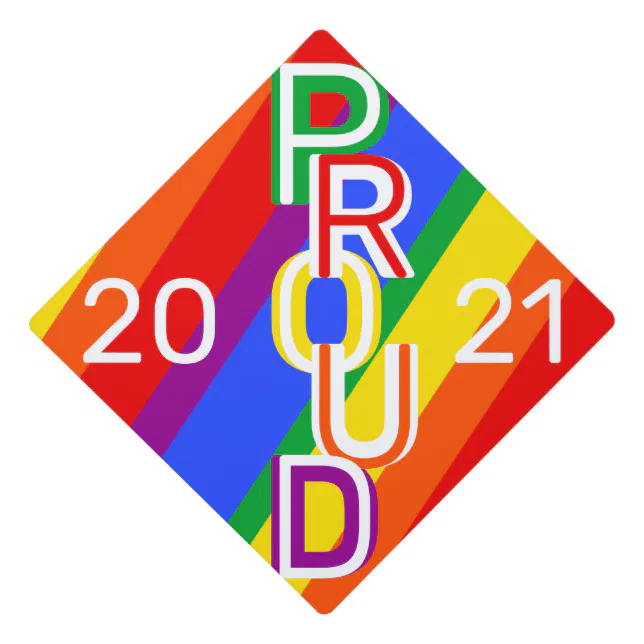 Personalized Pride Graduation Cap Topper | Zazzle
