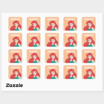 Personalized Princess Ariel Back to School Labels | Zazzle