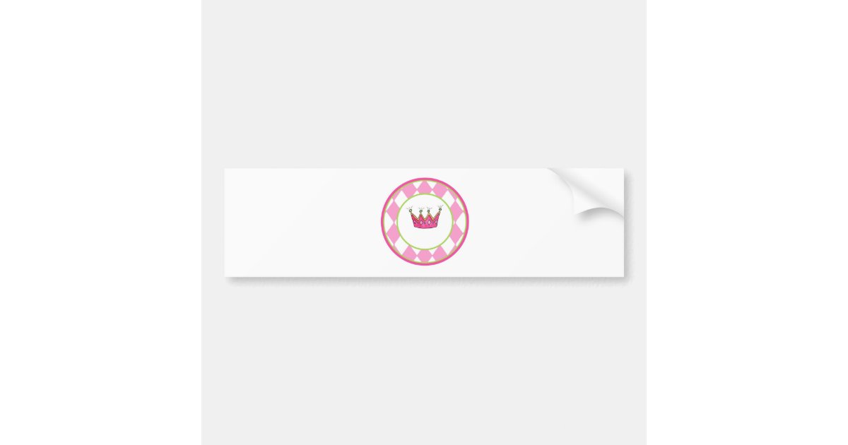 Personalized Princess Bumper Sticker | Zazzle