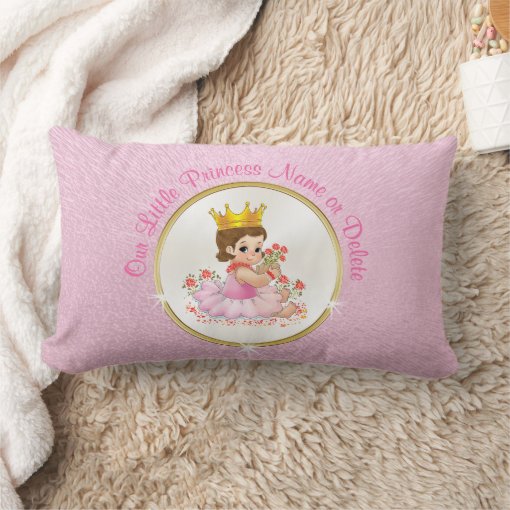Personalized Princess Pillow, Your Text or Photo Lumbar Pillow | Zazzle