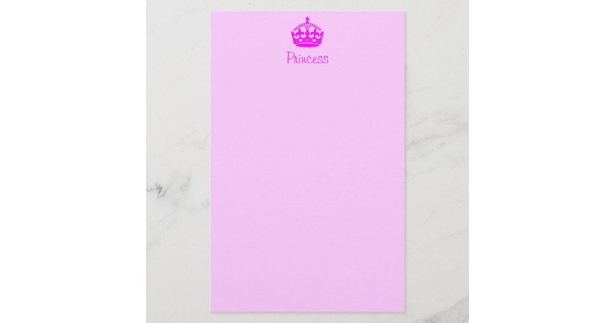 Personalized Princess Stationery | Zazzle