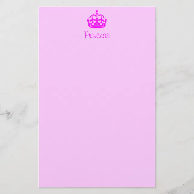 Personalized Princess Stationery | Zazzle