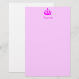 Personalized Princess Stationery | Zazzle