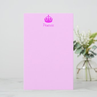 Personalized Princess Stationery | Zazzle
