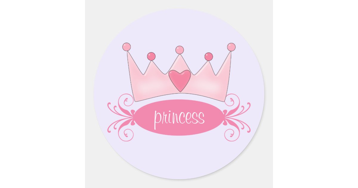 Personalized Princess Tiara Stickers | Zazzle