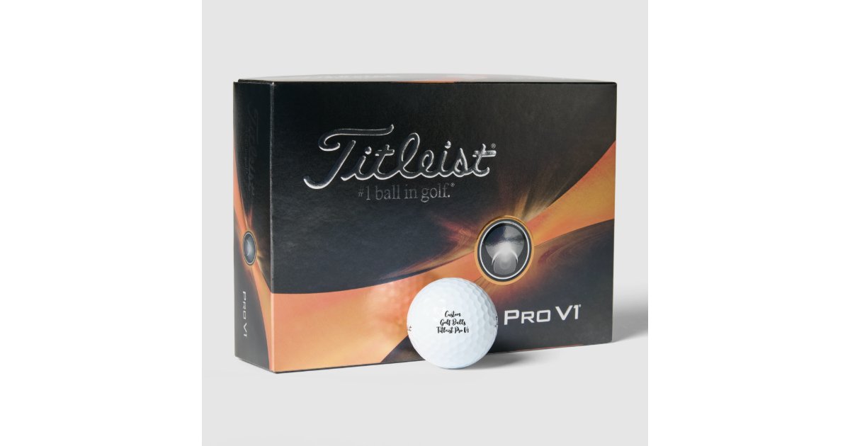 Personalized Pro Titleist Golf Balls, Custom Logo Golf Balls | Zazzle