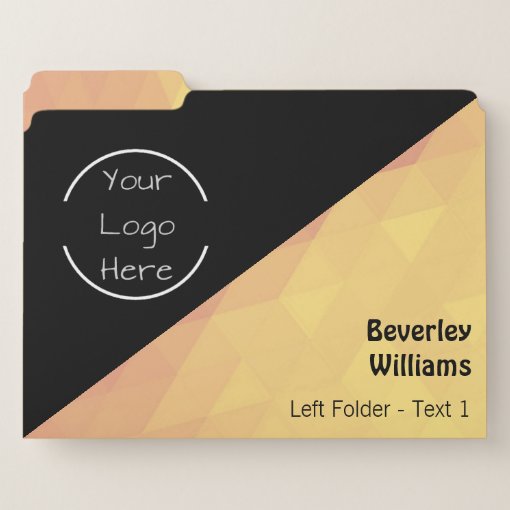 Personalized Professional Logo Set of File Folders | Zazzle
