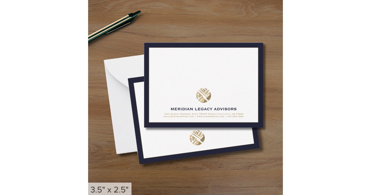 Personalized Professional Note Cards | Zazzle