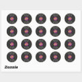 Personalized Psychedelic Vinyl Record Classic Round Sticker | Zazzle