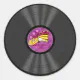 Personalized Psychedelic Vinyl Record Classic Round Sticker | Zazzle