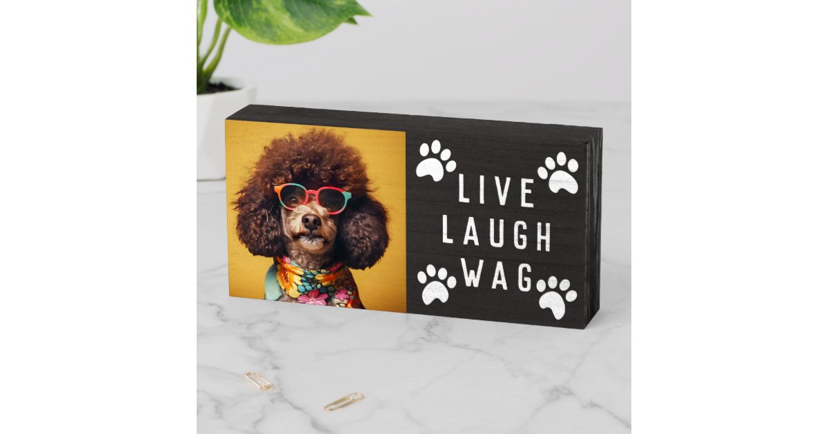 Personalized Puppy Love Wooden Box Sign | Zazzle